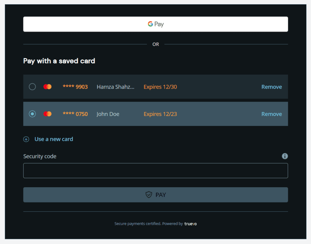 Dark Expanded Theme Styling Capabilities Truevo Developer Documentation