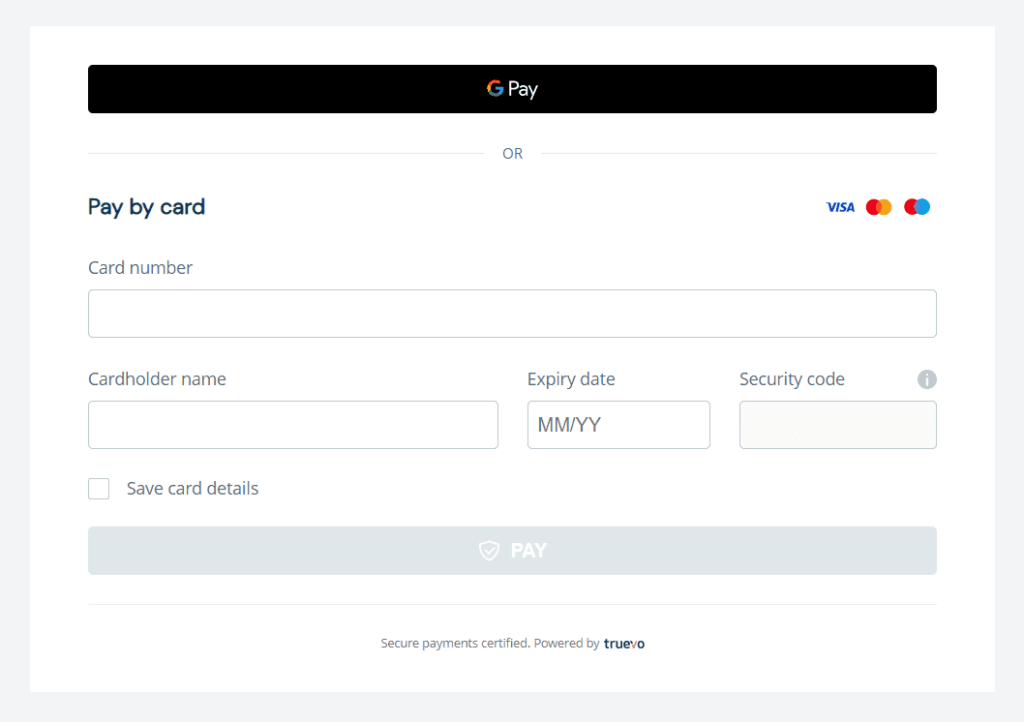 Light Expanded Theme Styling Capabilities | Truevo Developer Documentation