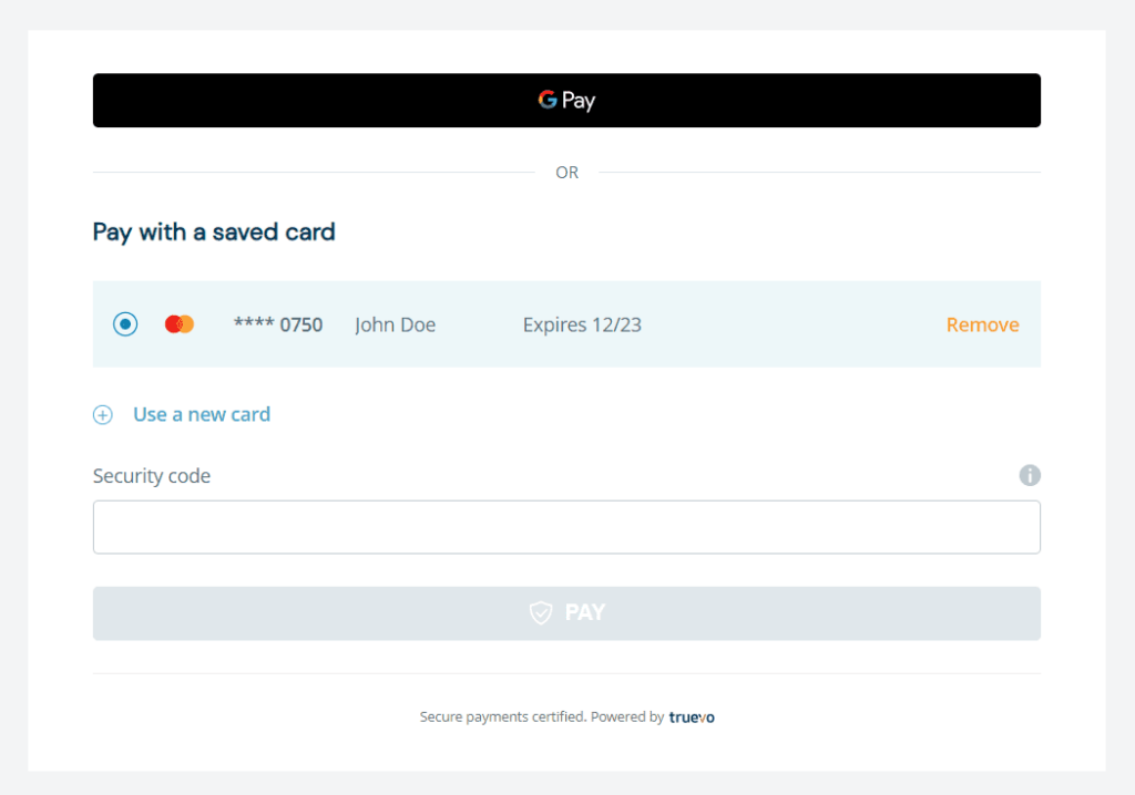 Light Expanded Theme Styling Capabilities | Truevo Developer Documentation